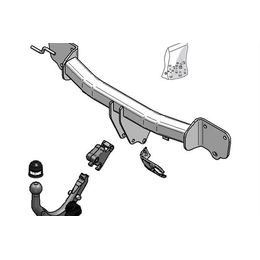 BRINK Anh&auml;ngevorrichtung BMA 444600 R&uuml;ckseite mit abnehmbarem Kugelkopf f&uuml;r BMW