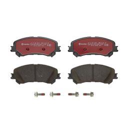 Brembo Bremsbelagsatz, Scheibenbremse P 68 067X vorne rechts links mit Zubeh&ouml;r f&uuml;r RENAULT 7711946205 410606124R
