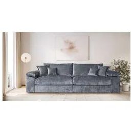 Big-Sofa Home Affaire "Soft&Cosy XXL, B: 303 cm - OTTO. Verl&auml;ssliche Qualit&auml;t.", grau (dunkelgrau), B:303cm T:123cm, 100% Polyester, Sofas, Big-Sofa, Mega-Sofa, Cord oder Chenille-Struktur, mit Federkern & 4 Zierkissen, Topseller