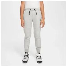 Sporthose Nike SPORTSWEAR "B NSW TCH FLC JGGR - PD", M&auml;dchen, Gr. S, N-Gr, dk grau heat, Obermaterial: 53% Baumwolle, 47% Polyester, Hosen Sporthose, aus Baumwolle und Polyester, sportlicher Stil, f&uuml;r Jugendliche