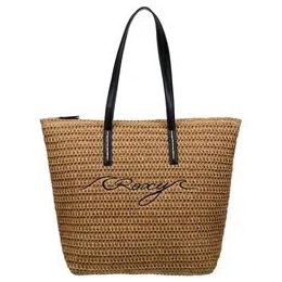 Strandtasche Roxy "In The Tropics", parchment, Obermaterial: 100% Papier;, Taschen Strandtasche