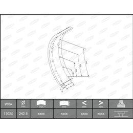 BERAL Bremsbelagsatz, Trommelbremse KBL13020.0-1561 vorne rechts links f&uuml;r MERCEDES-BENZ A6024234410 A6024236110 A6024231810