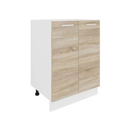 ebuy24 K&uuml;chenunterschrank Esilo Wei&szlig; 60 x 46 cm | Gr.: onesize