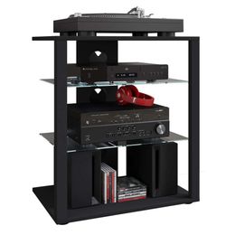 ebuy24 Hifi-M&ouml;bel Folas 3 Schwarz 60 x 41 cm | Gr.: onesize