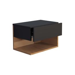 ebuy24 Nachttisch UsalS 10 Schwarz 45 x 32 cm | Gr.: onesize