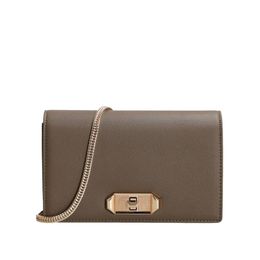 Seidenfelt Eiby - Clutch 21 cm (black) in khaki green | Gr.: onesize