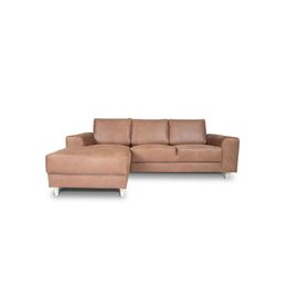 ebuy24 Sofa Nordic Cognacfarben 222 x 148 cm | Gr.: onesize