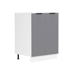 ebuy24 K&uuml;chenunterschrank Fasola Grau 60 x 46 cm | Gr.: onesize