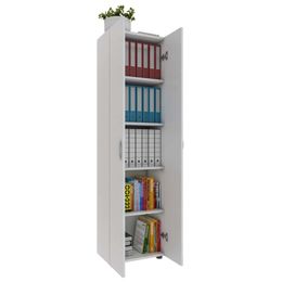 ebuy24 B&uuml;roschrank UlasXL5 2 Wei&szlig; 49 x 34 cm | Gr.: onesize