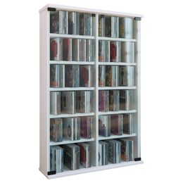 ebuy24 CD Regal Roma Wei&szlig; 60 x 18 cm | Gr.: onesize