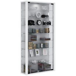 ebuy24 Vitrinenschrank Vitrosa Wei&szlig; 59 x 18 cm | Gr.: onesize