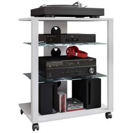 ebuy24 Hifi-M&ouml;bel FolasR 1 Wei&szlig; 60 x 41 cm | Gr.: onesize
