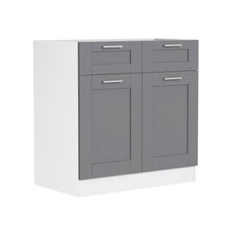 ebuy24 K&uuml;chenunterschrank Colura Grau 80 x 46 cm | Gr.: onesize