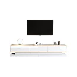 ABRIHOME TV St&auml;nder und Couchtisch Set mit Schubladen, Wei&szlig; | Gr.: onesize