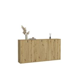 ebuy24 Kommode ProjektX Eiche 183 x 34 cm | Gr.: onesize