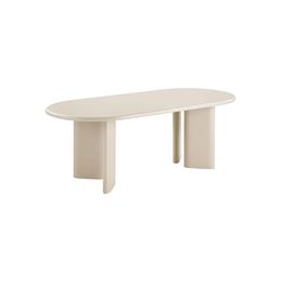ebuy24 Esstisch Nagano Sandfarbe 100 x 220 cm | Gr.: onesize