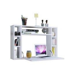 ebuy24 Schreibtisch Wandila Wei&szlig; 90 x 20 cm | Gr.: onesize