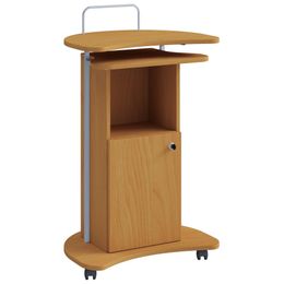 ebuy24 Schreibtisch Komil Braun 56 x 41 cm | Gr.: onesize