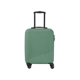Travelite Bali - 4-Rollen-Kabinentrolley S 55 cm (wei&szlig;/cognac) in gr&Atilde;&frac14;n | Gr.: onesize