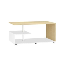 ebuy24 Couchtisch MalisoM wei&szlig; Eiche 91 x 53 cm | Gr.: onesize