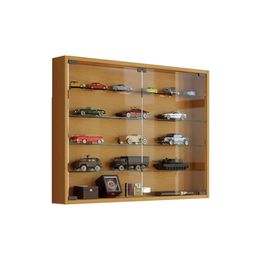ebuy24 Vitrinenschrank Mandosa Braun 80 x 10 cm | Gr.: onesize