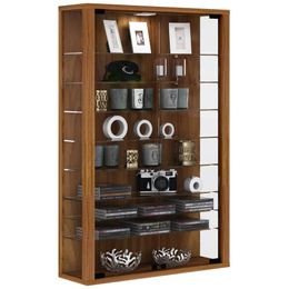 ebuy24 Vitrinenschrank Vitrosa Braun 59 x 18 cm | Gr.: onesize