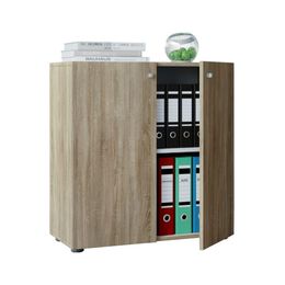 ebuy24 B&uuml;roschrank Vandol Mini Eiche Dekor 70 x 39 cm | Gr.: onesize