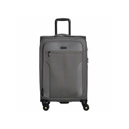 d&n D&N Travel Line 9704 - 4-Rollen-Trolley M 68 cm erw. (dark red) in grau | Gr.: onesize