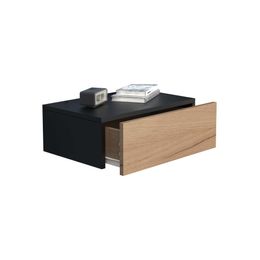 ebuy24 Nachttisch UsalL 15 Schwarz 45 x 30 cm | Gr.: onesize