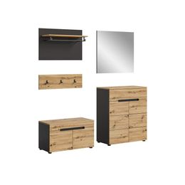 ebuy24 Garderobenm&ouml;bel Canu Eiche 175 x 37 cm | Gr.: onesize