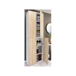 ebuy24 Schuhschrank Lona2XLDT wei&szlig; Wei&szlig; 70 x 39 cm | Gr.: onesize