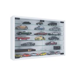 ebuy24 Glasvitrinen MandosaXL 1 Wei&szlig; 60 x 10 cm | Gr.: onesize