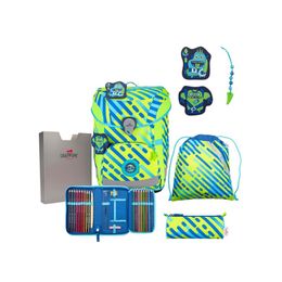 DerDieDas ErgoFlex Easy Superflash Neon - Schulranzen Set 5tlg. 950 g (Monster) in Monster | Gr.: onesize
