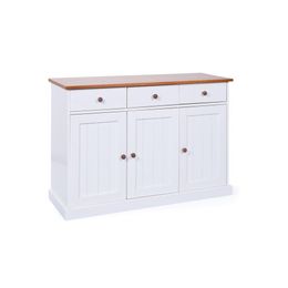 ebuy24 Sideboard Wright Wei&szlig; 131 x 45 cm | Gr.: onesize