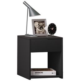 ebuy24 Nachttisch Sledo Mini Schwarz 35 x 35 cm | Gr.: onesize