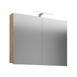 ebuy24 Spiegelschrank VCB1 Eiche Dekor 80 x 12 cm | Gr.: onesize