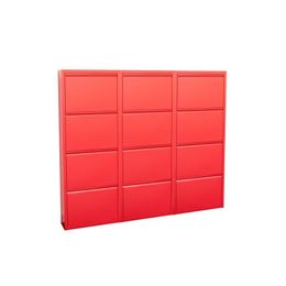 ebuy24 Schuhschrank Pisa 6 Rot 150 x 16 cm | Gr.: onesize