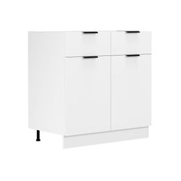 ebuy24 K&uuml;chenunterschrank Fasola Wei&szlig; 80 x 46 cm | Gr.: onesize