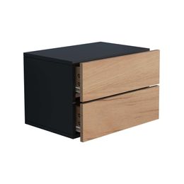 ebuy24 Nachttisch UsalL 5 Schwarz 45 x 32 cm | Gr.: onesize