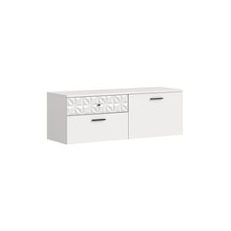 ebuy24 Schuhschrank Prisma Wei&szlig; 110,2 x 35 cm | Gr.: onesize