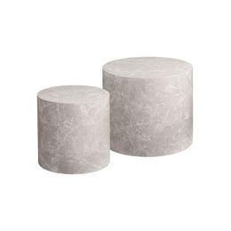 ebuy24 Couchtisch Nuuk Beige 48 x 48 cm | Gr.: onesize