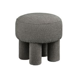 ebuy24 Pouf Frida Anthrazitgrau 43 x 43 cm | Gr.: onesize