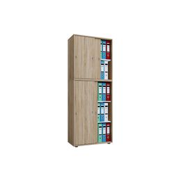 ebuy24 B&uuml;roschrank Lona Eiche Dekor 70 x 40 cm | Gr.: onesize