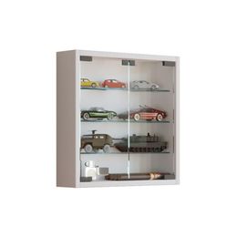 ebuy24 Vitrinenschrank Mandosa Wei&szlig; 40 x 10 cm | Gr.: onesize