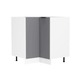 ebuy24 K&uuml;chenunterschrank Fasola Grau 76 x 76 cm | Gr.: onesize