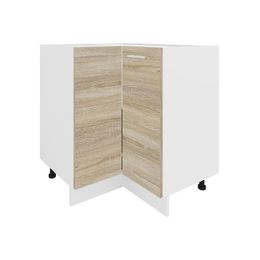 ebuy24 K&uuml;chenunterschrank Esilo Wei&szlig; 76 x 76 cm | Gr.: onesize