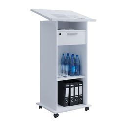 ebuy24 Schreibtisch Meeta Wei&szlig; 60 x 50 cm | Gr.: onesize
