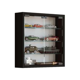 ebuy24 Vitrinenschrank Mandosa Schwarz 40 x 10 cm | Gr.: onesize