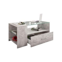 ebuy24 Couchtisch Tindala Beton Dekor 100 x 50 cm | Gr.: onesize