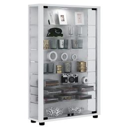 ebuy24 Vitrinenschrank Lumo Wei&szlig; 59 x 18 cm | Gr.: onesize